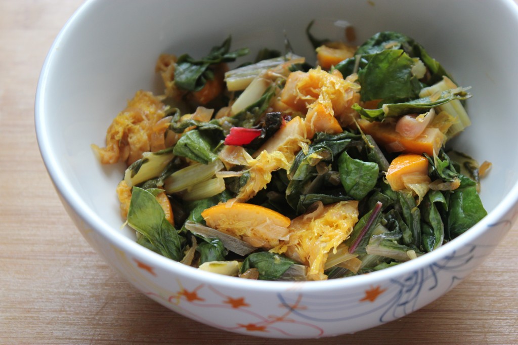 Swiss chard with oranges & shallots - Ashley Pardo